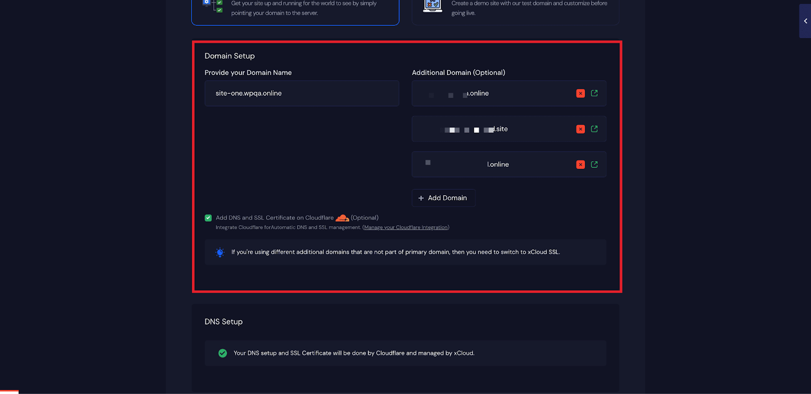 Integrate Cloudflare for DNS Management with xCloud - xCloud