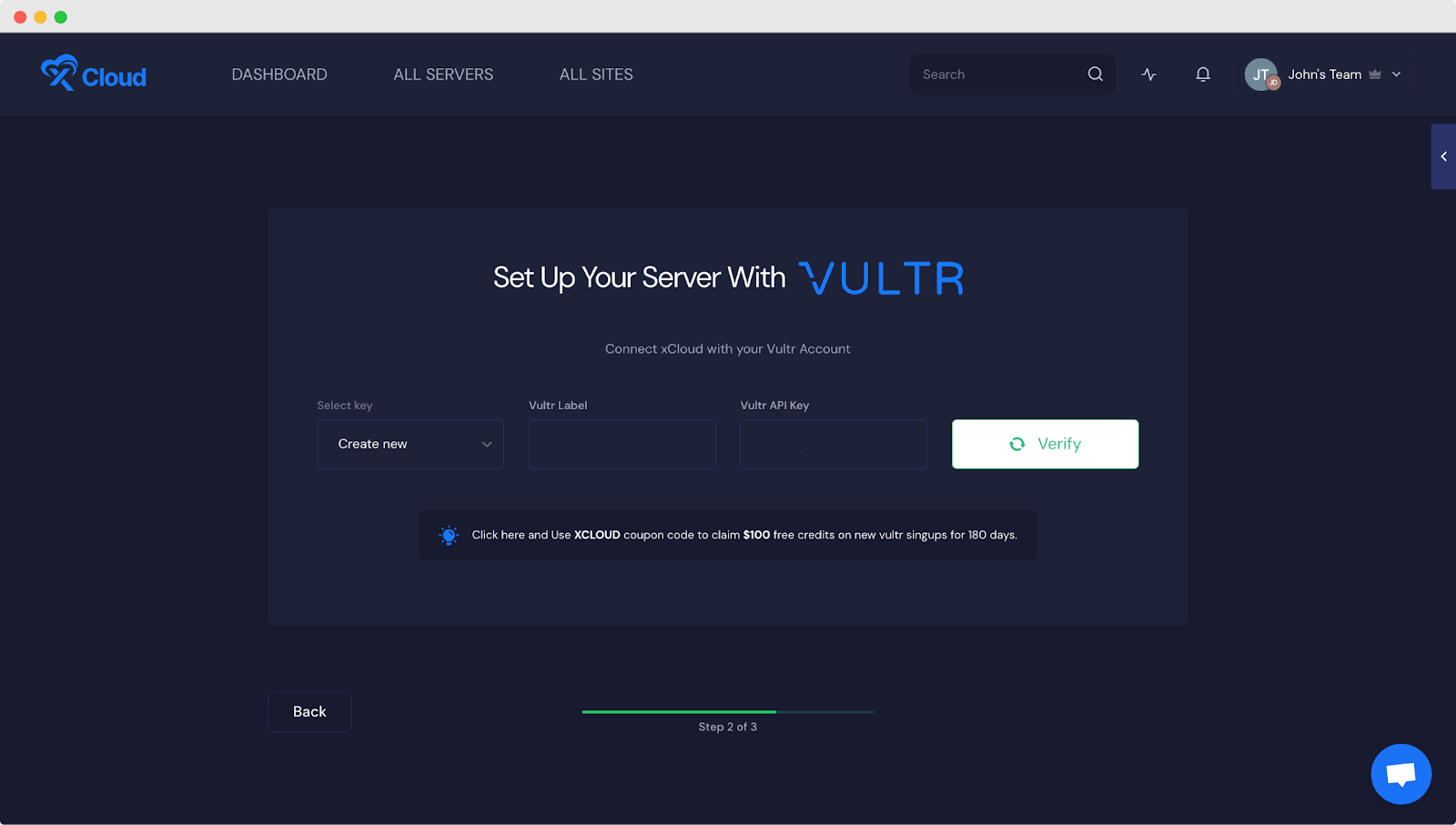 How To Setup A Vultr Server In Xcloud And Get Free Hosting For 6 Months Xcloud