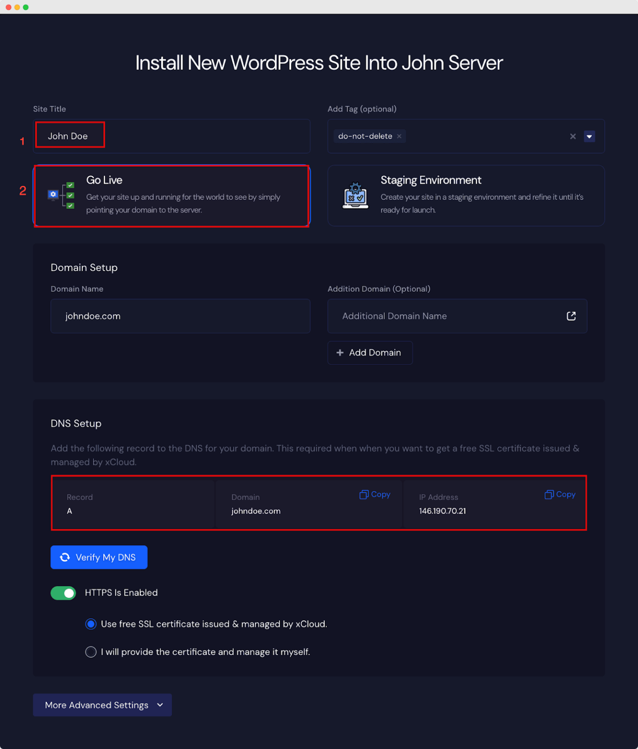 Quick Start Guide: Setup Your First Server & Site With xCloud Managed Servers - xCloud