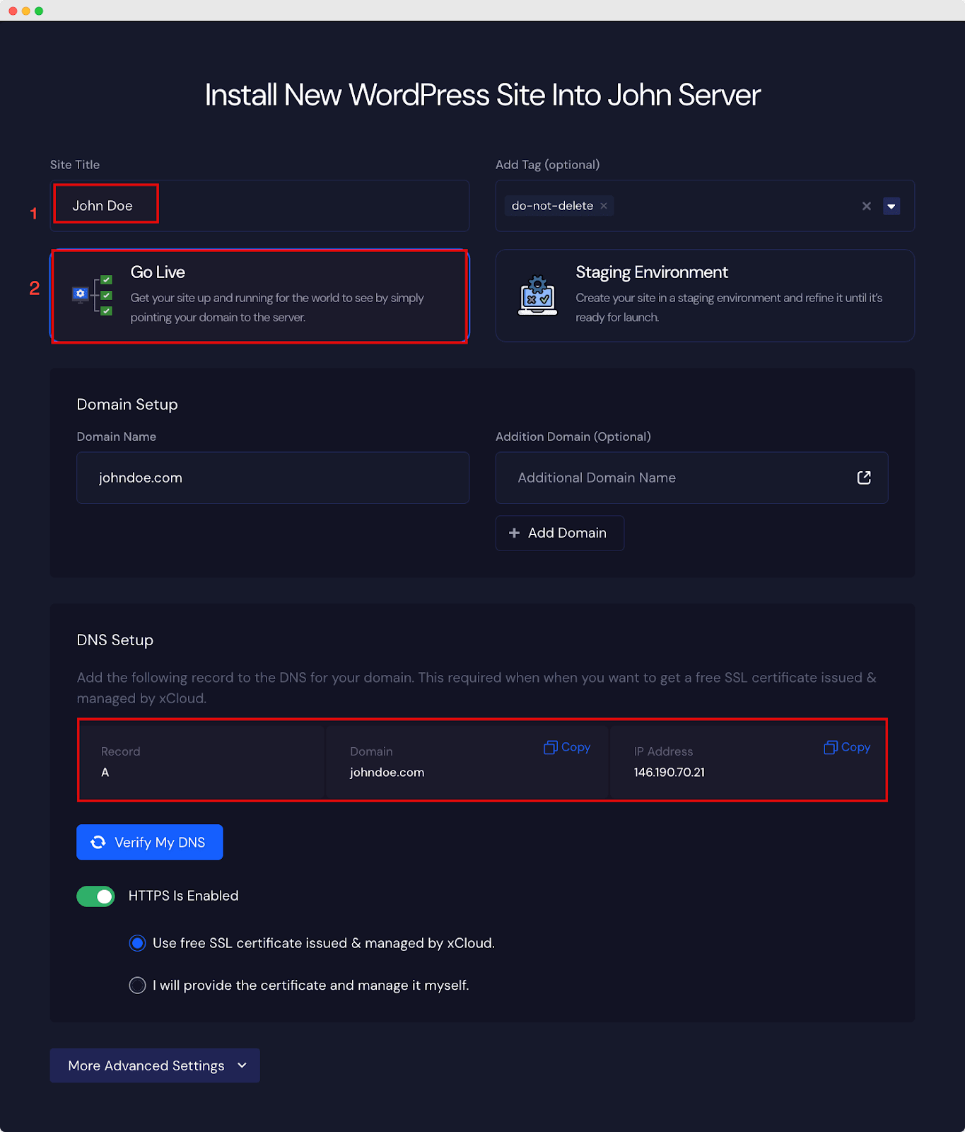 Quick Start Guide: Setup Your First Server & Site With xCloud Managed ...