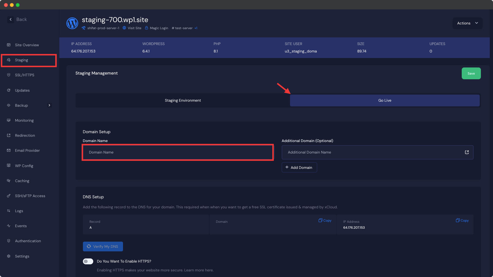 How To Go Live From Staging Domain? - xCloud
