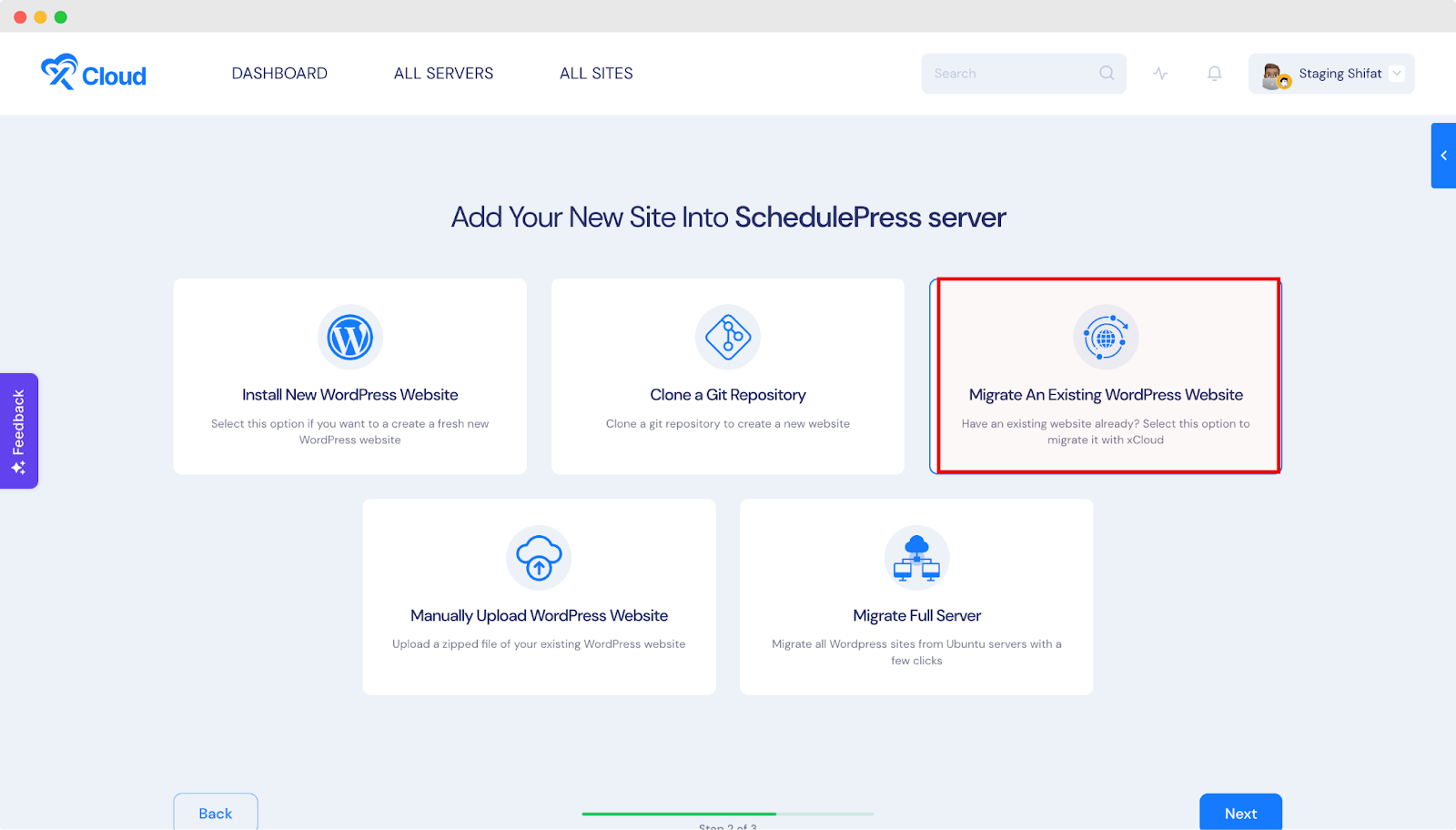 How To Migrate An Existing WordPress Website In xCloud? - xCloud