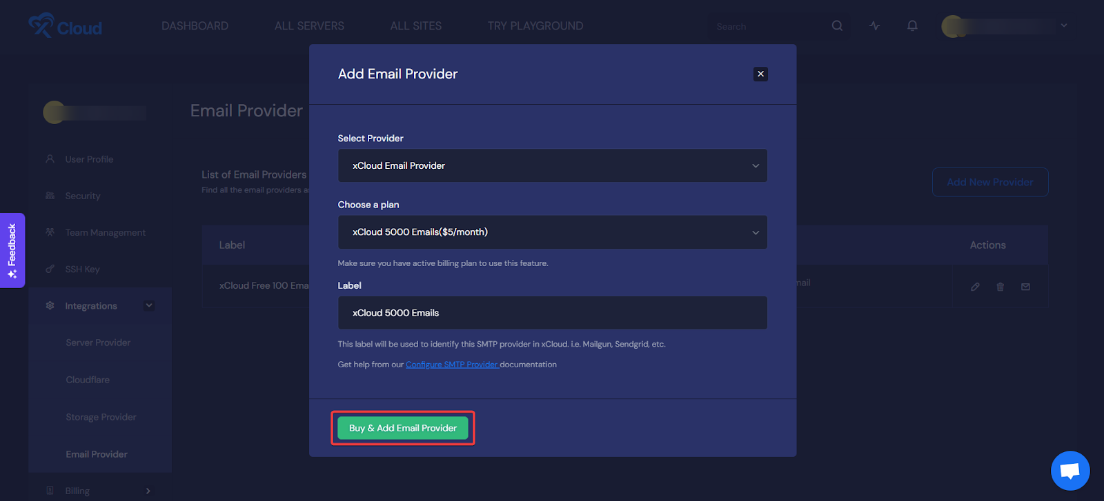 How To Add xCloud Managed Email Service For WordPress Site Emails - xCloud