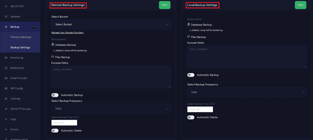 Site Backups In xCloud - xCloud