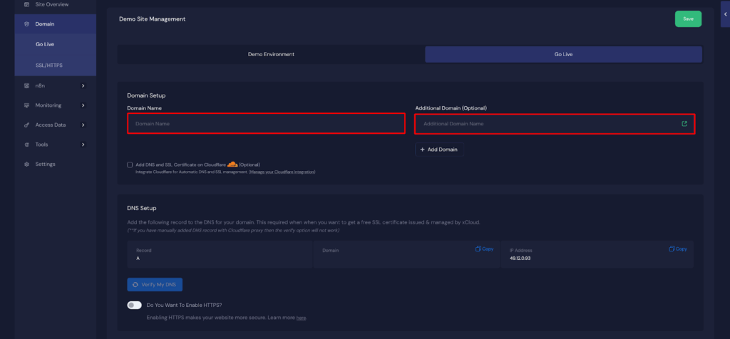 How to Deploy n8n with xCloud with One Click Apps - xCloud