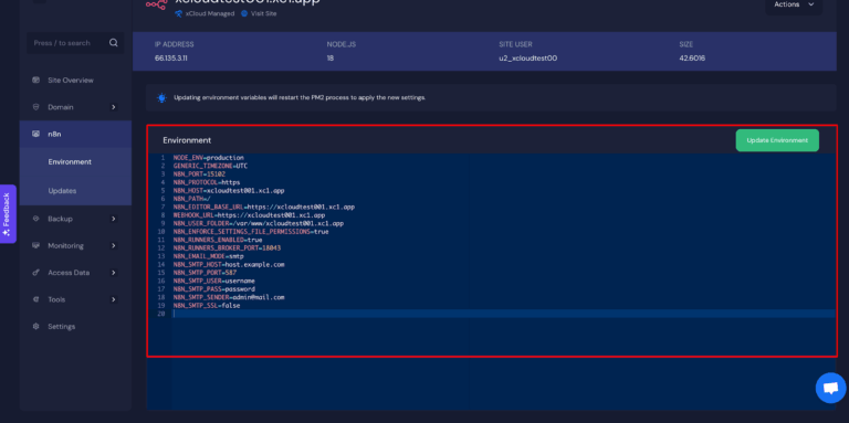 How to Set Up SMTP for n8n with Environment in xCloud - xCloud